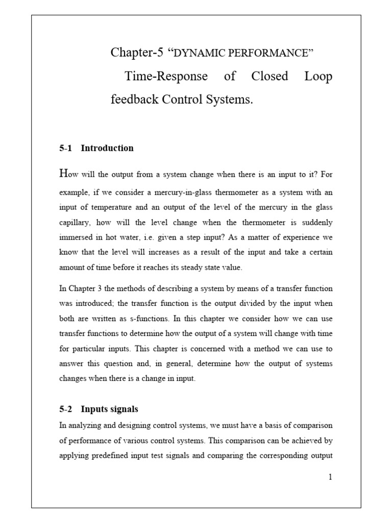 Automatic Control 4th Year For Power and Design | Download Free PDF ...