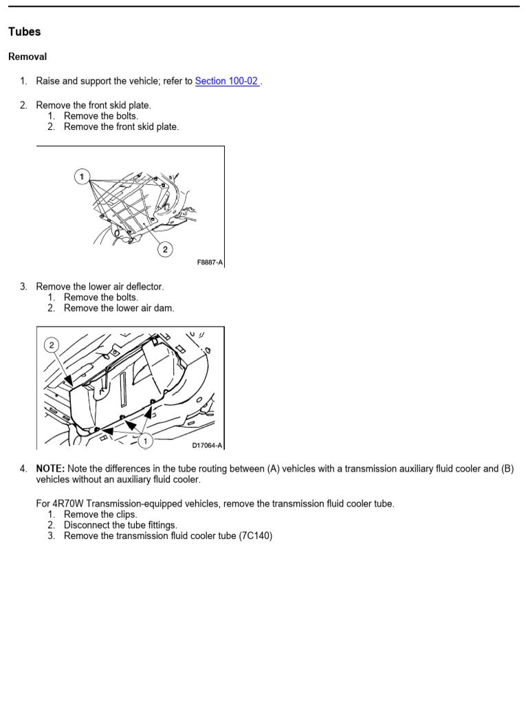 Transmission Cooler Tube Installation Guide | PDF