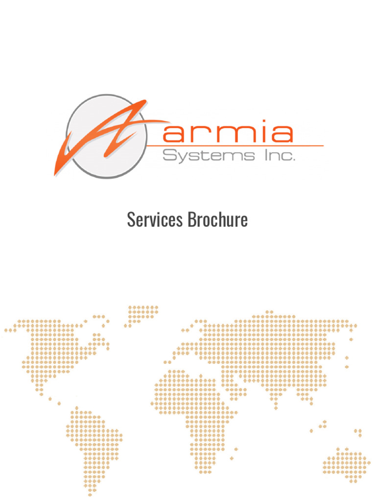 Armia Systems Service Brochure | PDF | Information Technology | Business