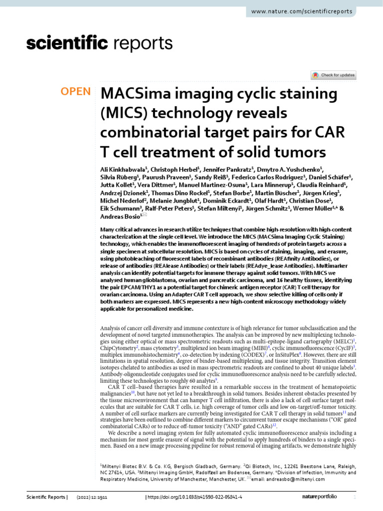 Macsima Imaging Cyclic Staining (Mics) Technology Reveals Combinatorial ...