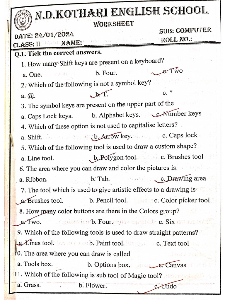 Class-2 SA-2 Computer Revision | PDF