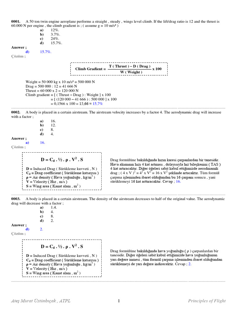 081 Principles of Flight | PDF
