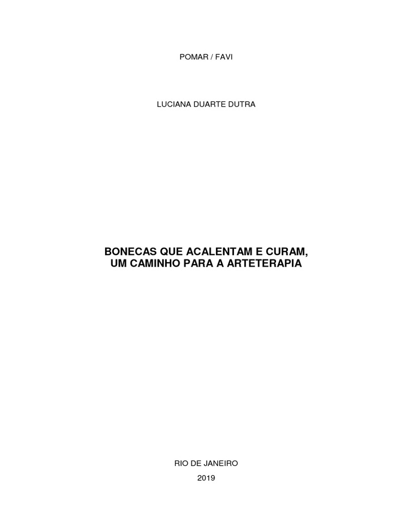 Monografia Luciana Duarte Dutra | PDF | Bonecas | Pedagogia Waldorf