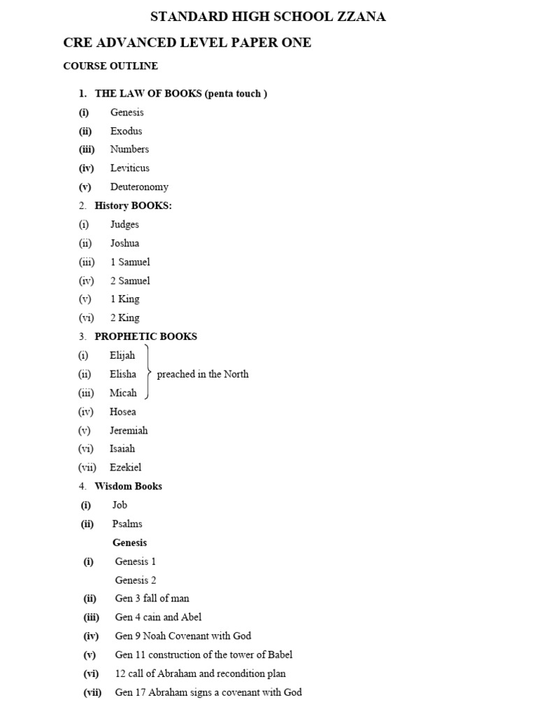 Paper 1 Divinity PDF | PDF | Abraham | Moses