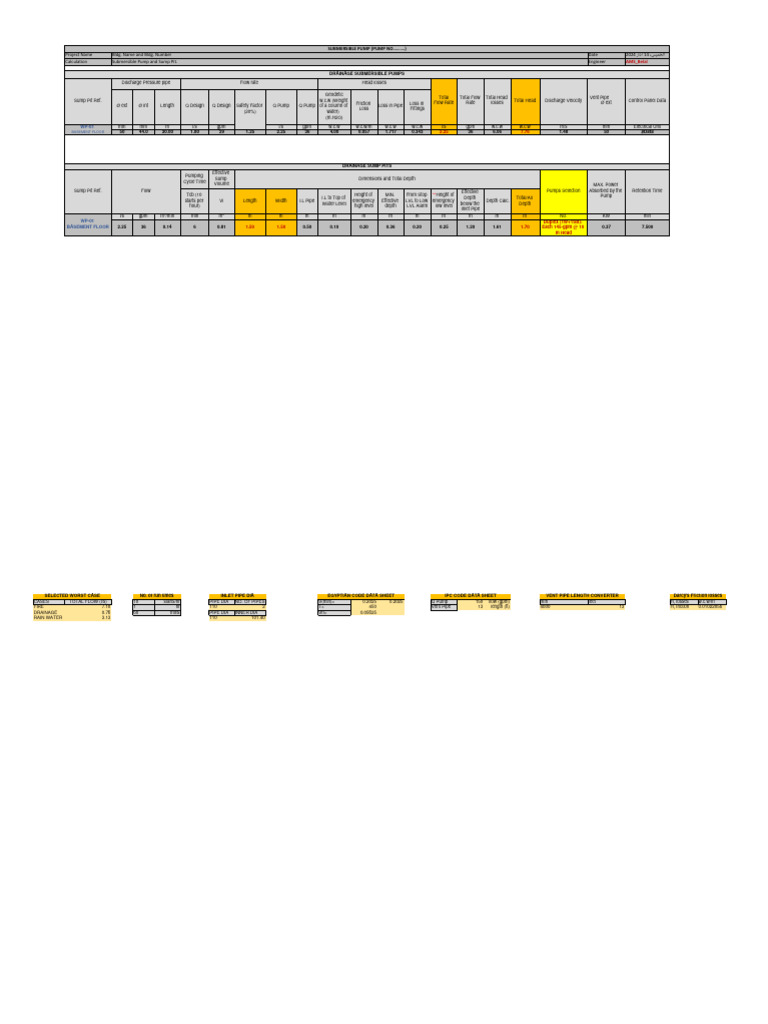 MEP_Sump Pump _ Sump Pits Design Calculation | PDF | Pump | Fluid Dynamics