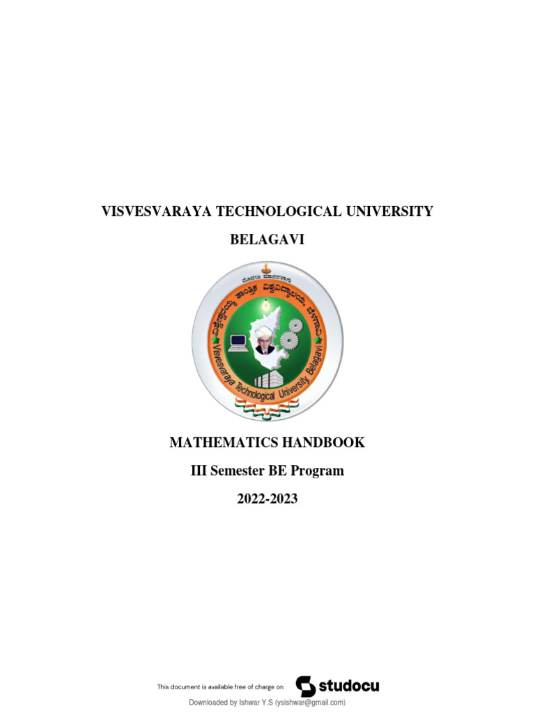 Mathematics Formulae Handbook 3rd Sem Pdf Mathematical Objects Mathematical Analysis 7300