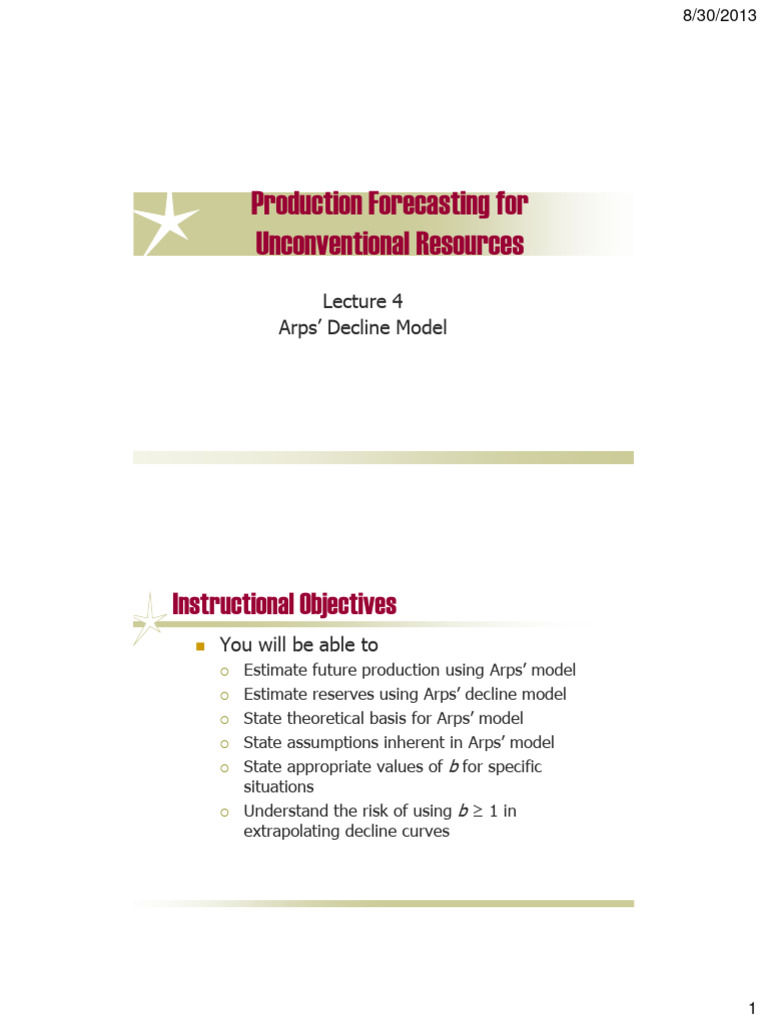 04 Arps DCA | PDF | Forecasting | Applied Mathematics