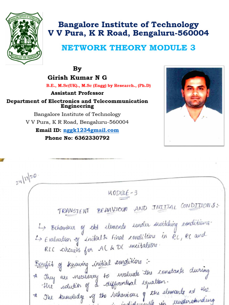 NT Module 3 | Download Free PDF | Electronics | Engineering