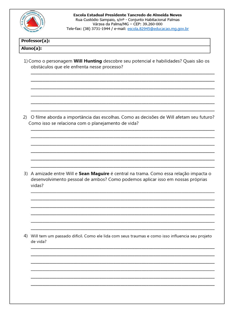 Atividade de Projeto de Vida | PDF