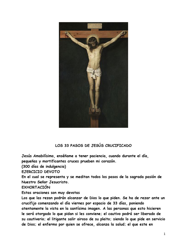 Los 33 Pasos de Jesus Crucificado | PDF | María, madre de Jesús ...