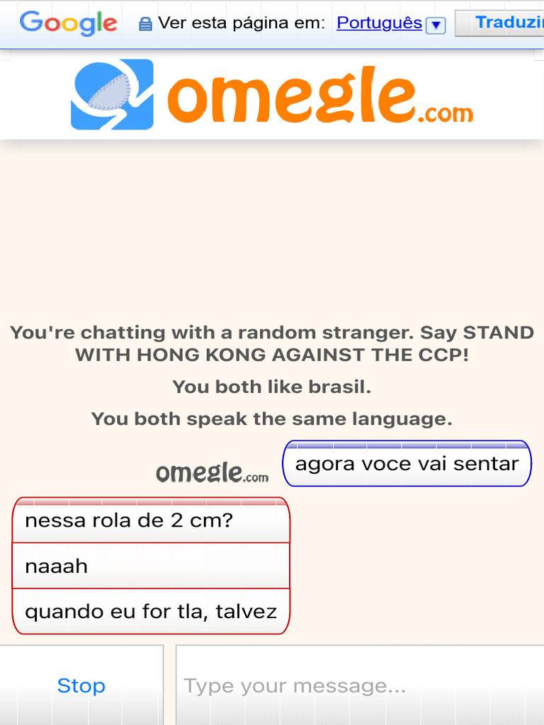 Omegle Talk To Strangers! | PDF