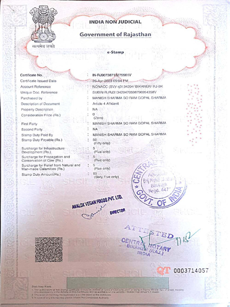 Skt 4 Affidevit (2) - Copy | PDF