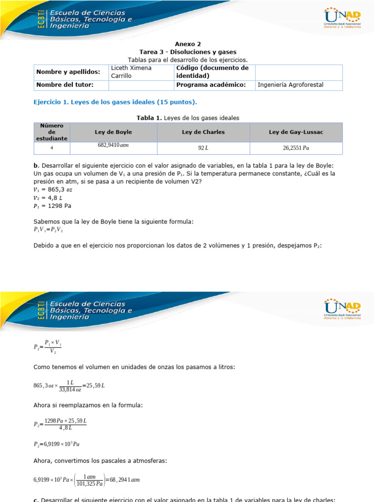 Ejercicios de Gases Ideales y Soluciones | PDF | Gases | Celsius