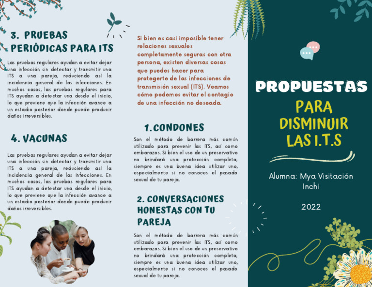 triptico its - dpcc | PDF | Condón | Infección transmitida sexualmente