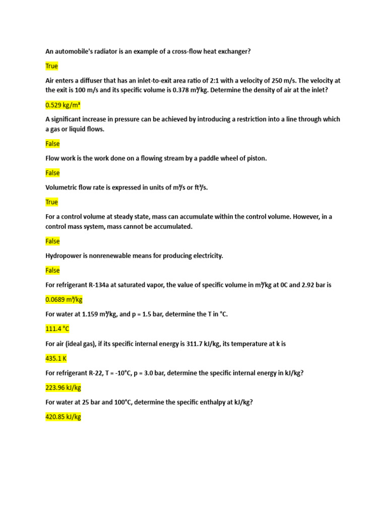 Thermo | PDF | Heat | Enthalpy