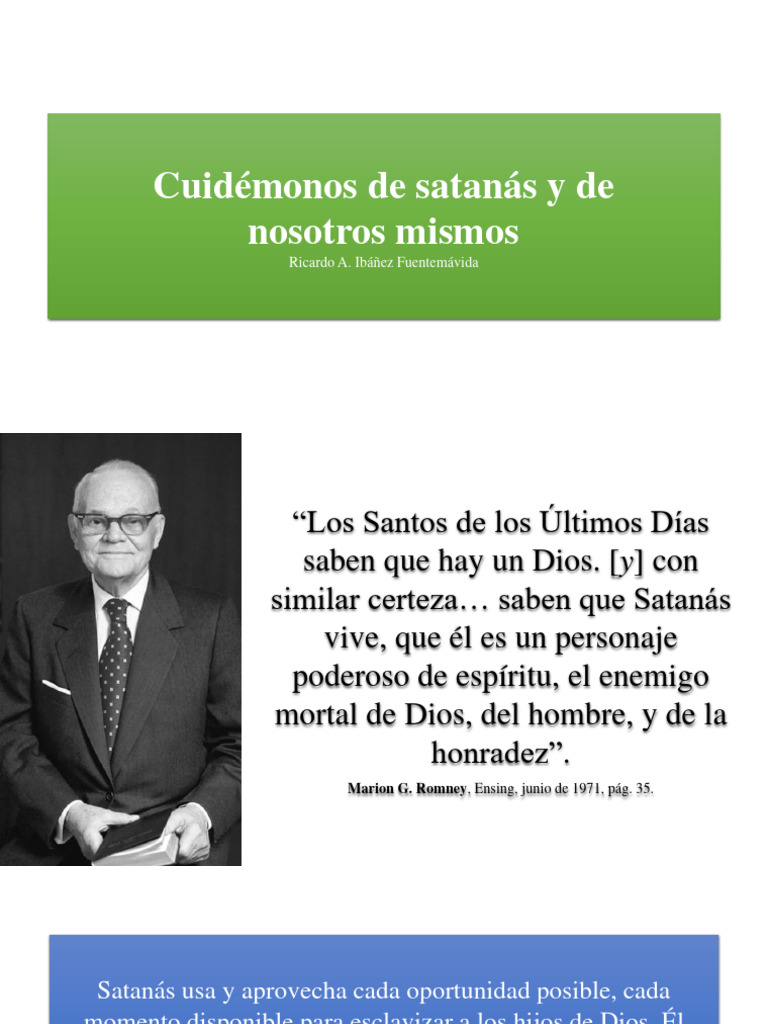 Cuidémonos de Satanás y de Nosotros Mismos | PDF | Satán | Creencia ...