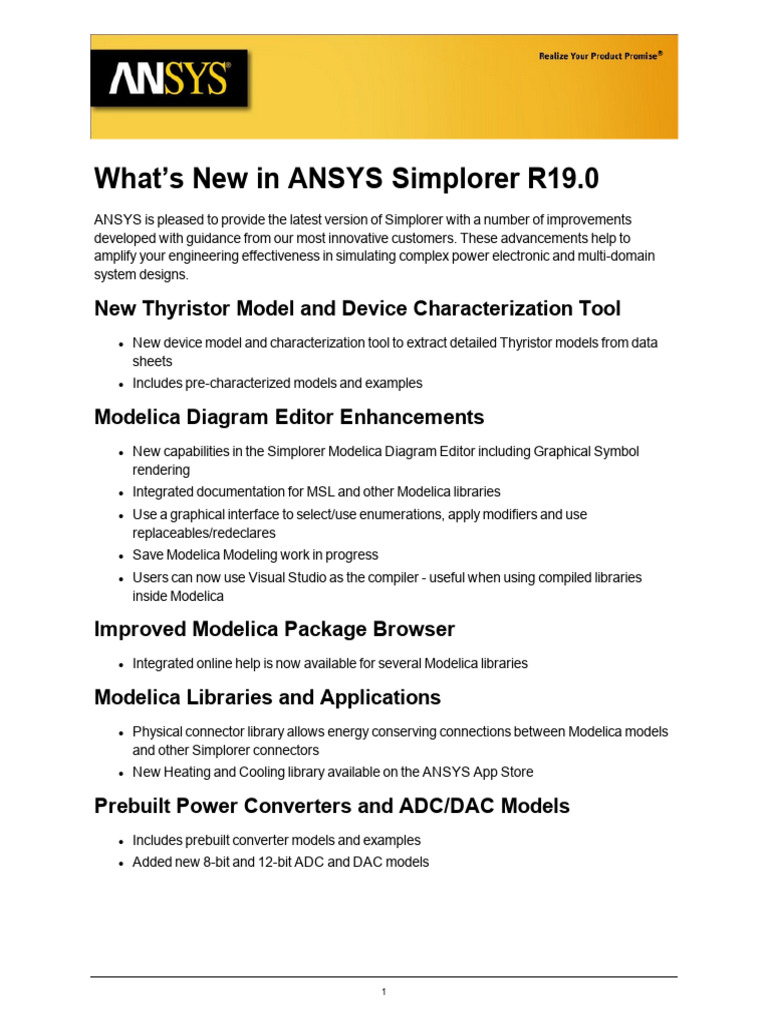Whats New in Simplorer | PDF | Library (Computing) | Graphical User Interfaces