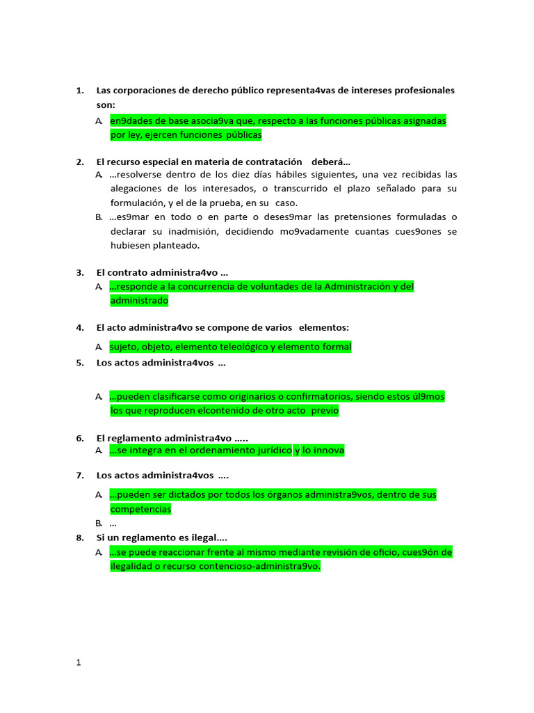 Examenes Admin Revisados | PDF | Sentencia (ley) | Apelación