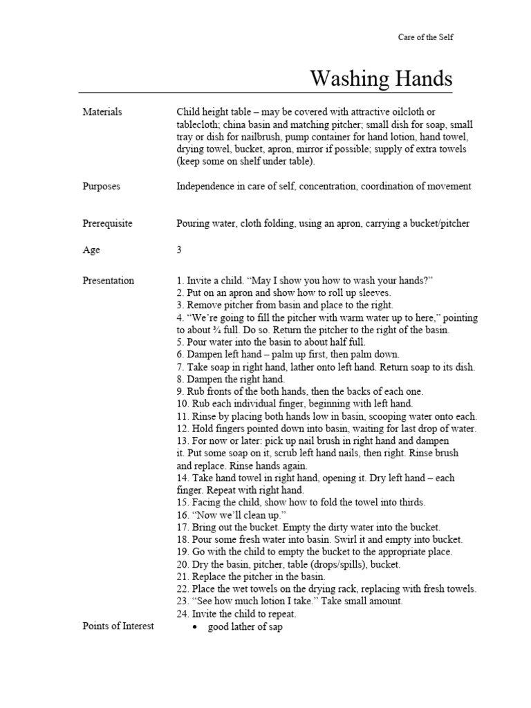 washing hands mc | PDF | Hand Washing | Hand