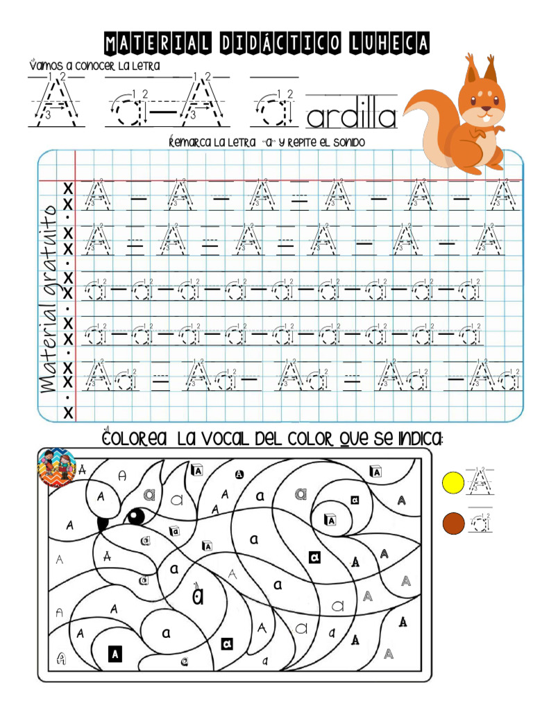 Coloreo Las Vocales1 | PDF