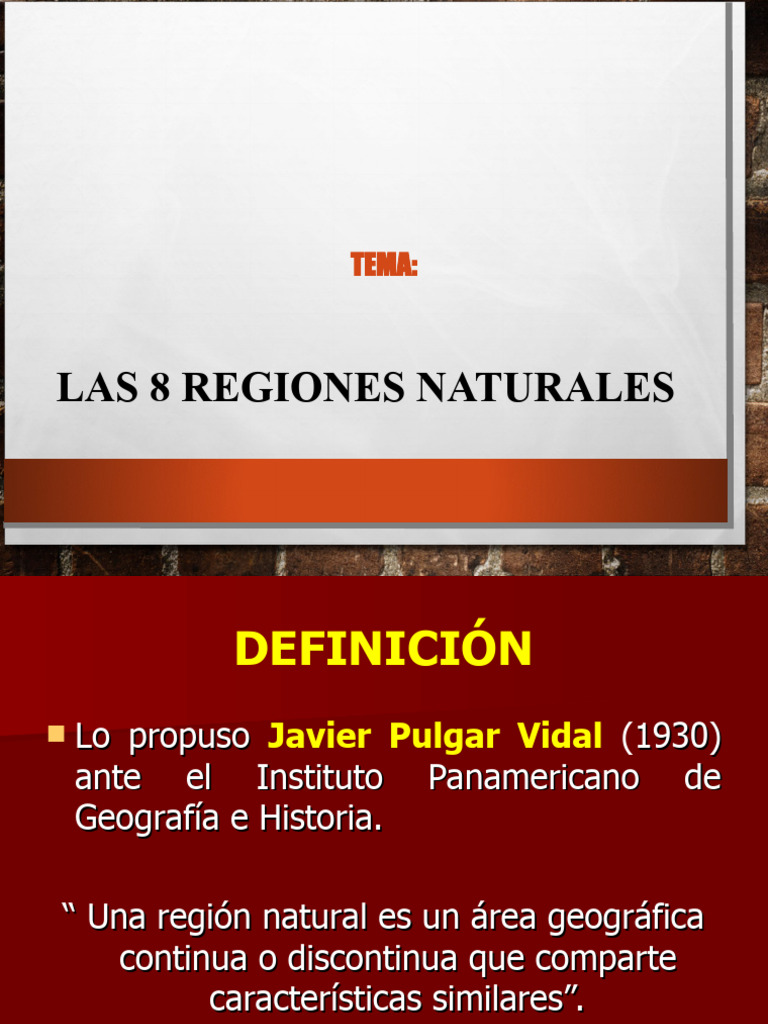 Regiones Naturales del Perú: Características y Climas | PDF | Andes | Ciencias de la Tierra