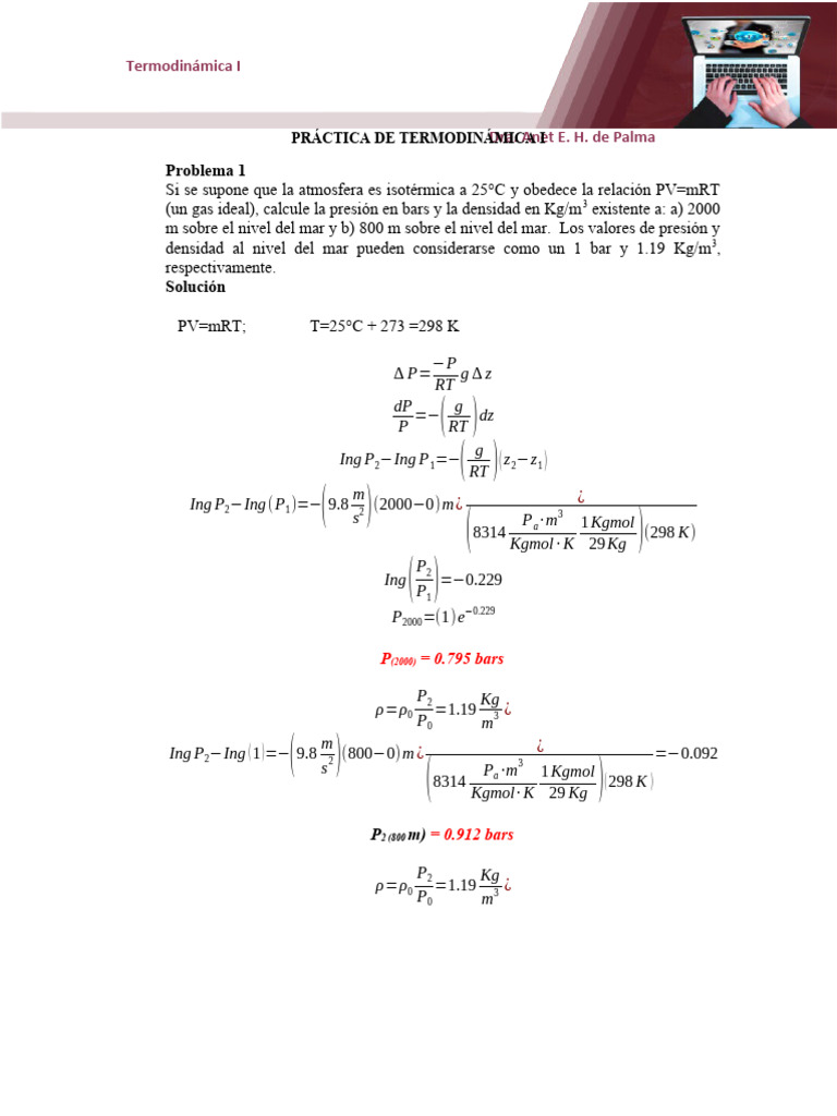 Problema Resuelto Gases Ideales P1 Cilindro Vertical | PDF | Fases de la materia | Naturaleza