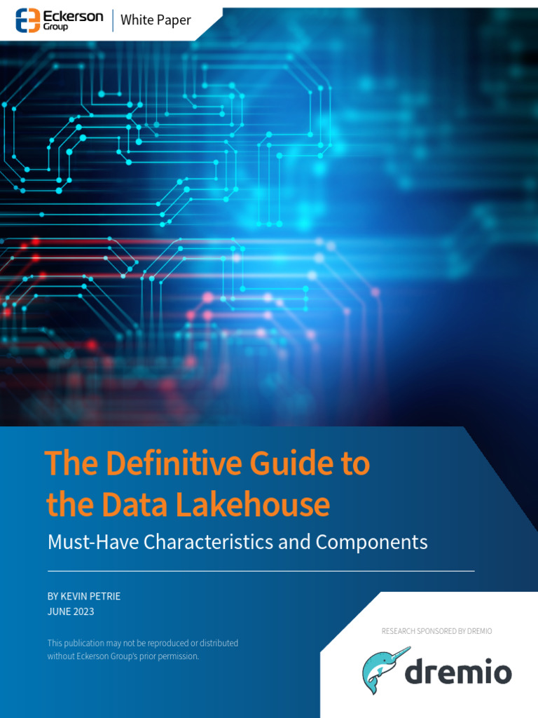 WP Dremio Definitive Guide To The Data Lakehouse | PDF | Cloud ...