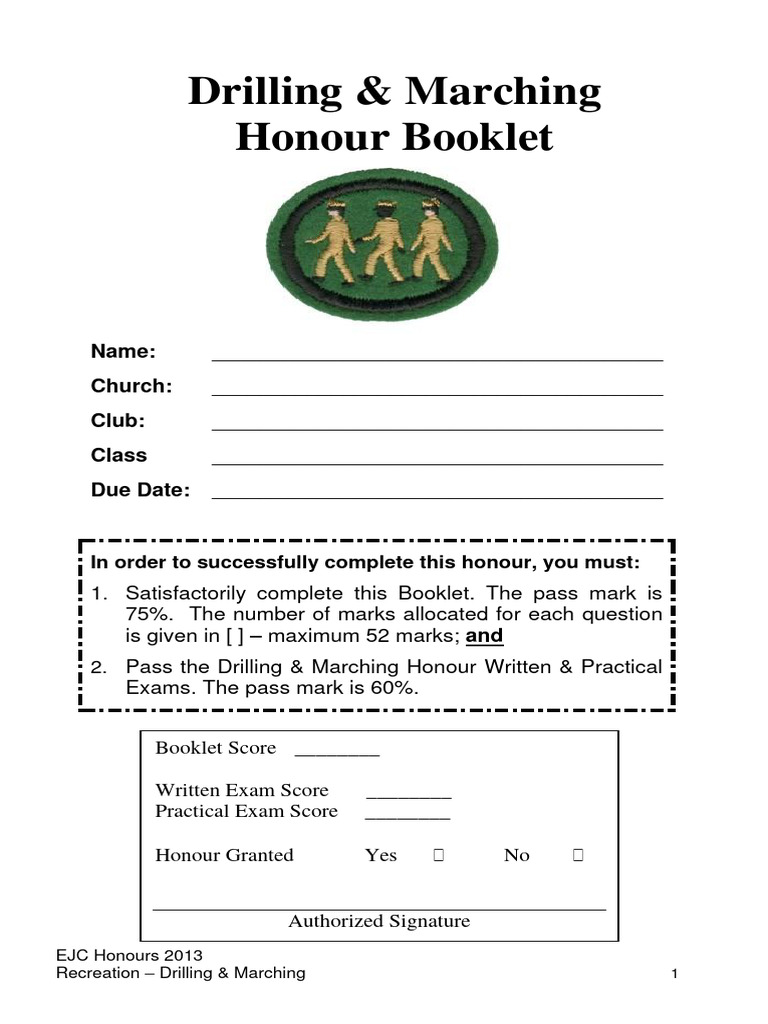 Drilling & Marching Honor Requirements | PDF | Military Life | Military