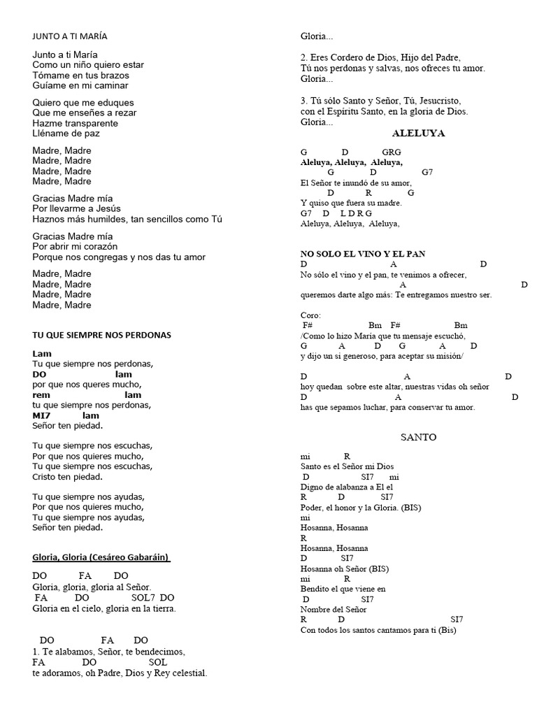 Junto A Ti María-4 | PDF | María, madre de Jesús
