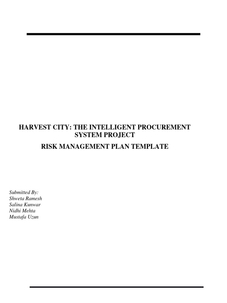 Final Group 2 Risk Management Plan PDF | PDF | Risk Management | Risk