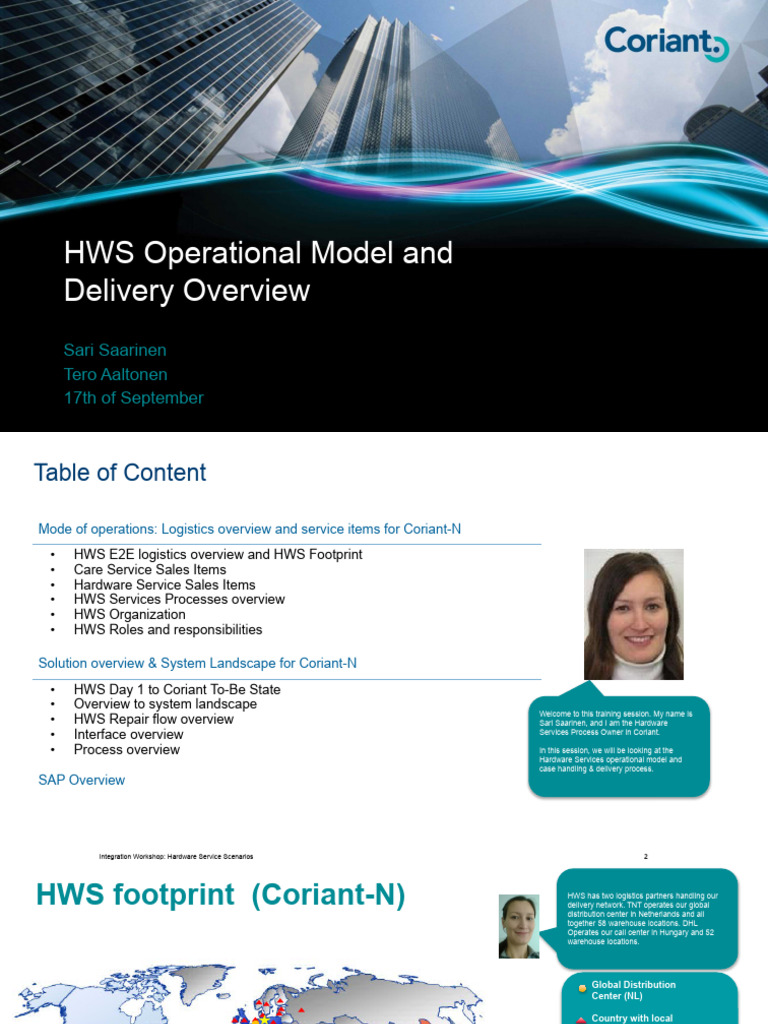 HWS Overview Process 17.9.2014-Template | PDF | Logistics | Customer Relationship Management