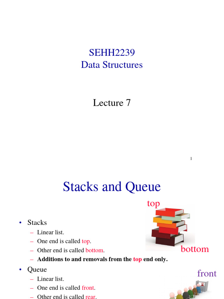 Lecture 07 Stack And Queue Pdf Queue Abstract Data Type