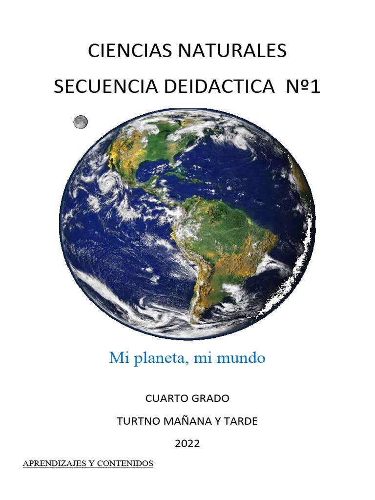 Sec. 1 Cs Ns La Tierra | PDF | Tierra | Tsunami