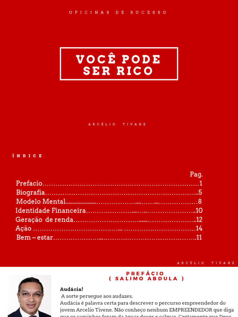 Grátis Você Pode Ser Rico | PDF | Dinheiro | Pensamento
