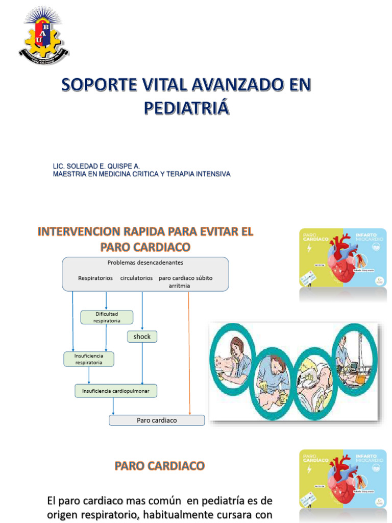 Soporte Vital Avanzado Pediatrico 1 | PDF | Reanimación cardiopulmonar | Paro cardíaco