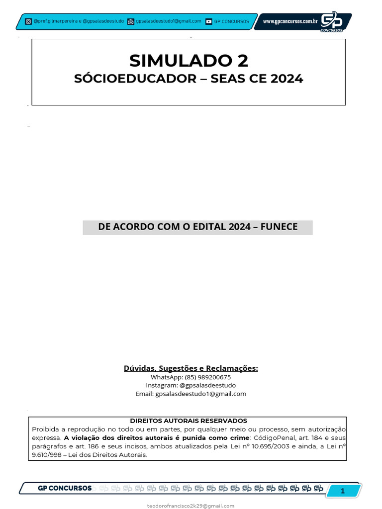 Simulado 2 SEAS | PDF | Direitos Humanos | Nações Unidas