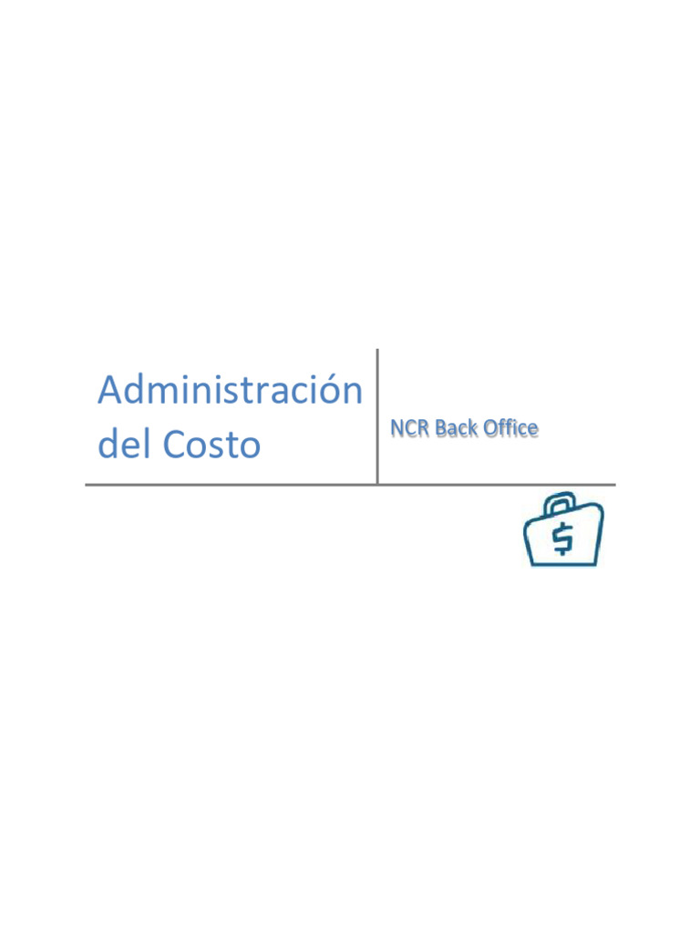 Manual NCR Back Office Menu Link 20-21 | PDF | Software | Informática