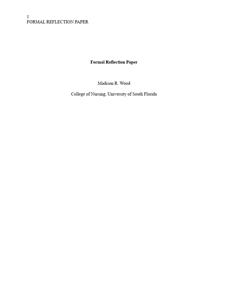 formal reflection clinical exemplar paper gea2 | PDF | Patient | Pneumonia