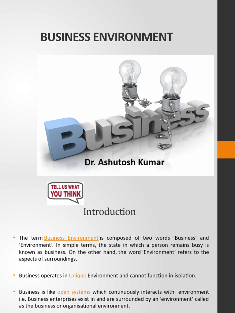 Business Environment | PDF | Economics | Business