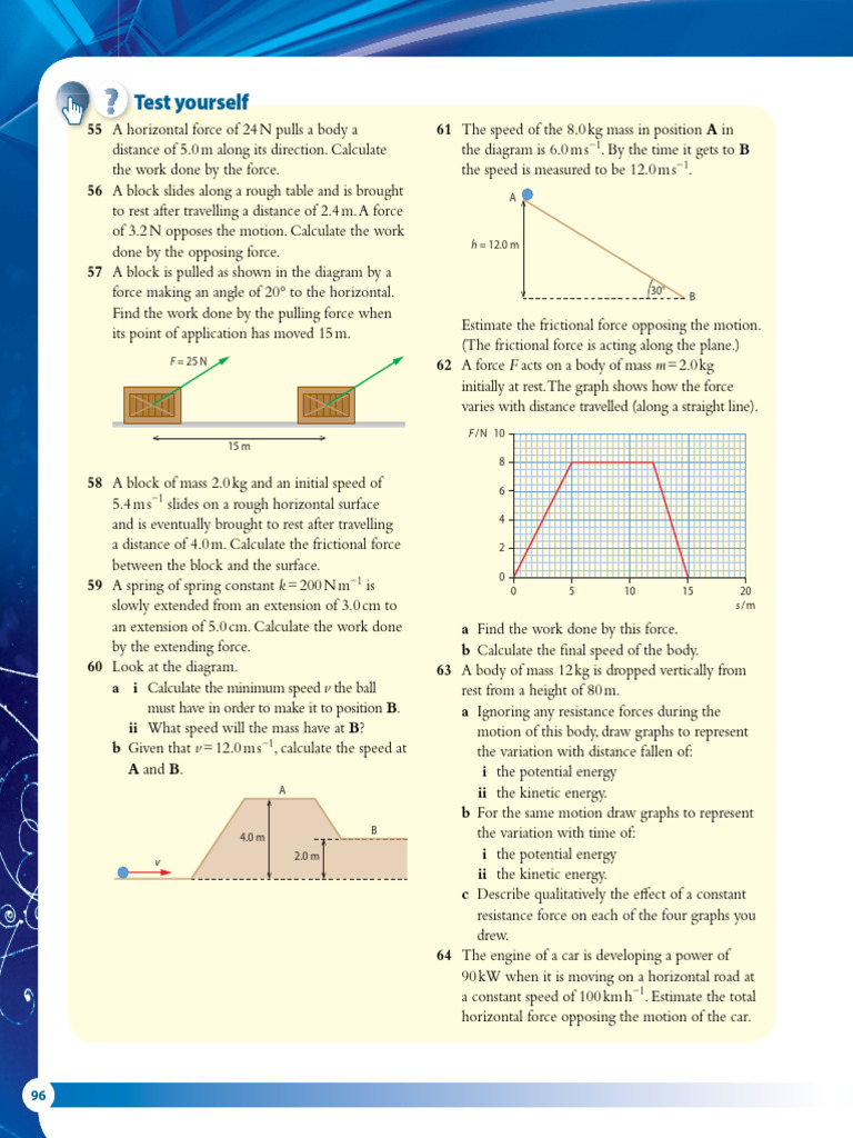 Physics Mechanics Problems | PDF | Force | Speed