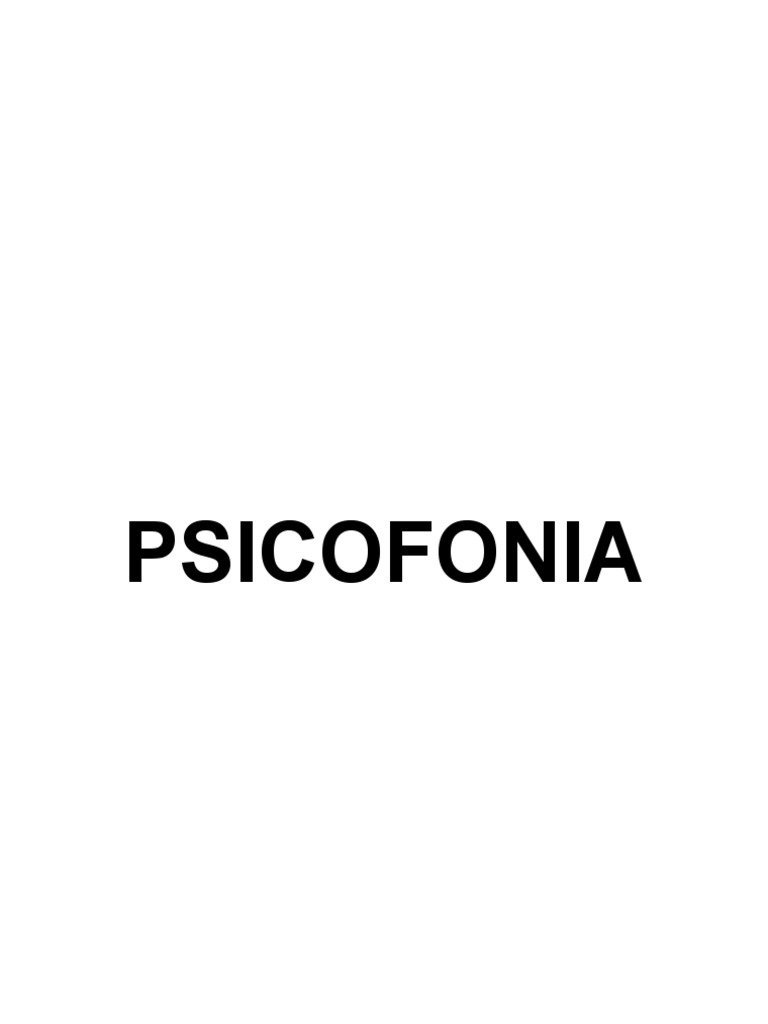 28 - Psicofonia | PDF