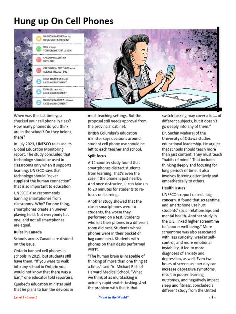 Anna Mospan - WW - Lev.1 - No.2 | PDF | Centers For Disease Control And Prevention | Mobile Phones