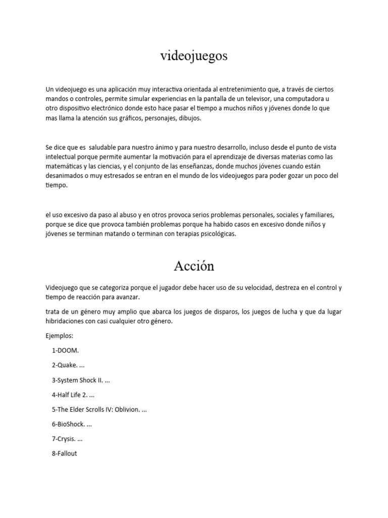 Videojuegos | PDF | Videojuegos | Juego de azar