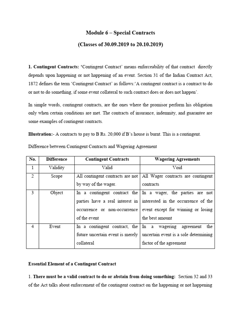 Module 6 - Class of 30.09.2019 To 20.10.2019 | PDF | Legal Liability ...