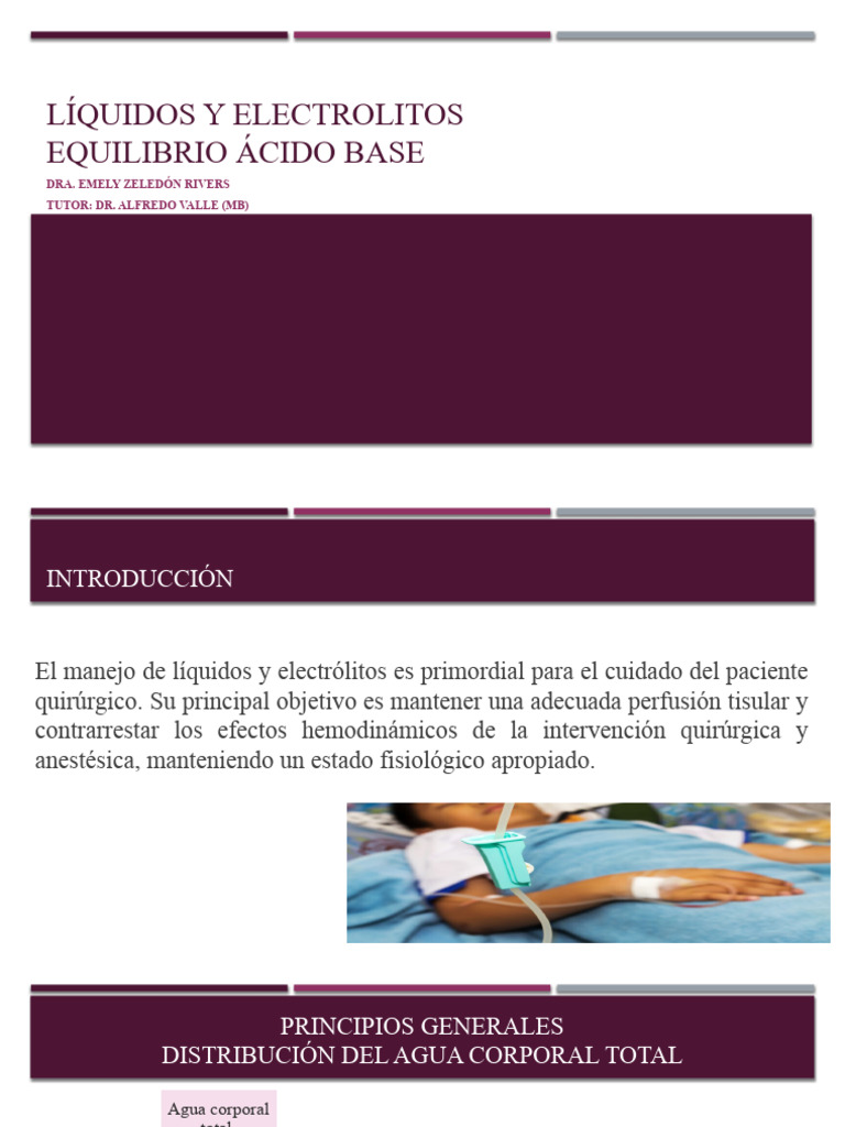 Líquidos y electrolitos en cirugía | PDF | Sodio