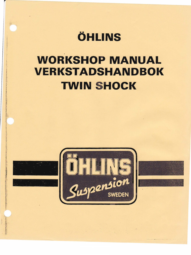 Ohlins Piggyback Shocks | PDF | Piston | Valve