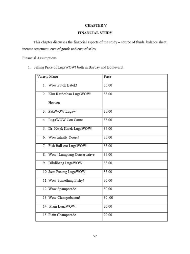 Financial Study | PDF | Expense | Income