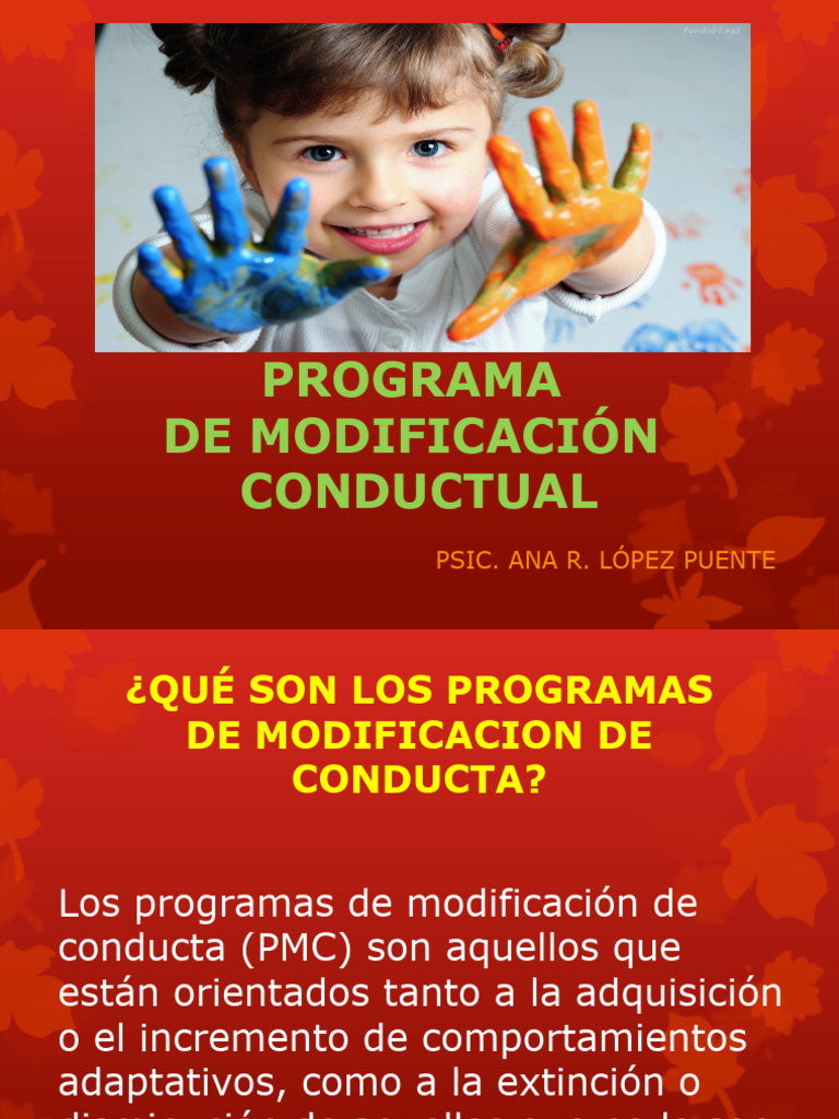 Programa de Modificacion de Conducta | PDF | Comportamiento | Evaluación