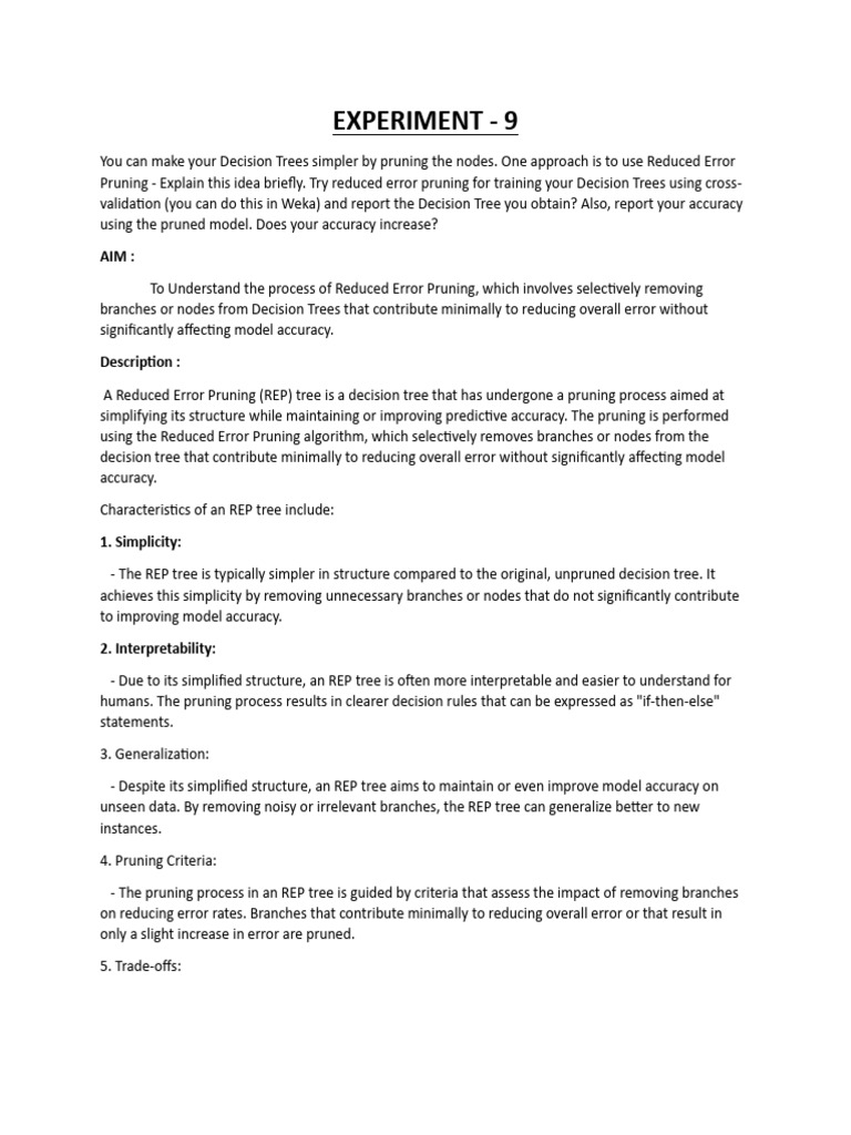 DMDW Experiment-9 | PDF | Cross Validation (Statistics) | Algorithms DMDW Experiment-9 | PDF | Cross Validation (Statistics) | Algorithms