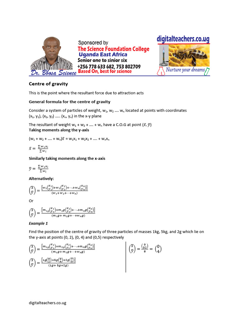 A Level Math Paper 2 Centre of Gravity | PDF | Euclidean Geometry | Euclid